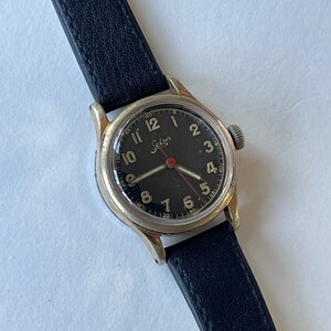 Selza Automatic Military Pilot Aviation WW2 Cold Capped Stainless Steel ...