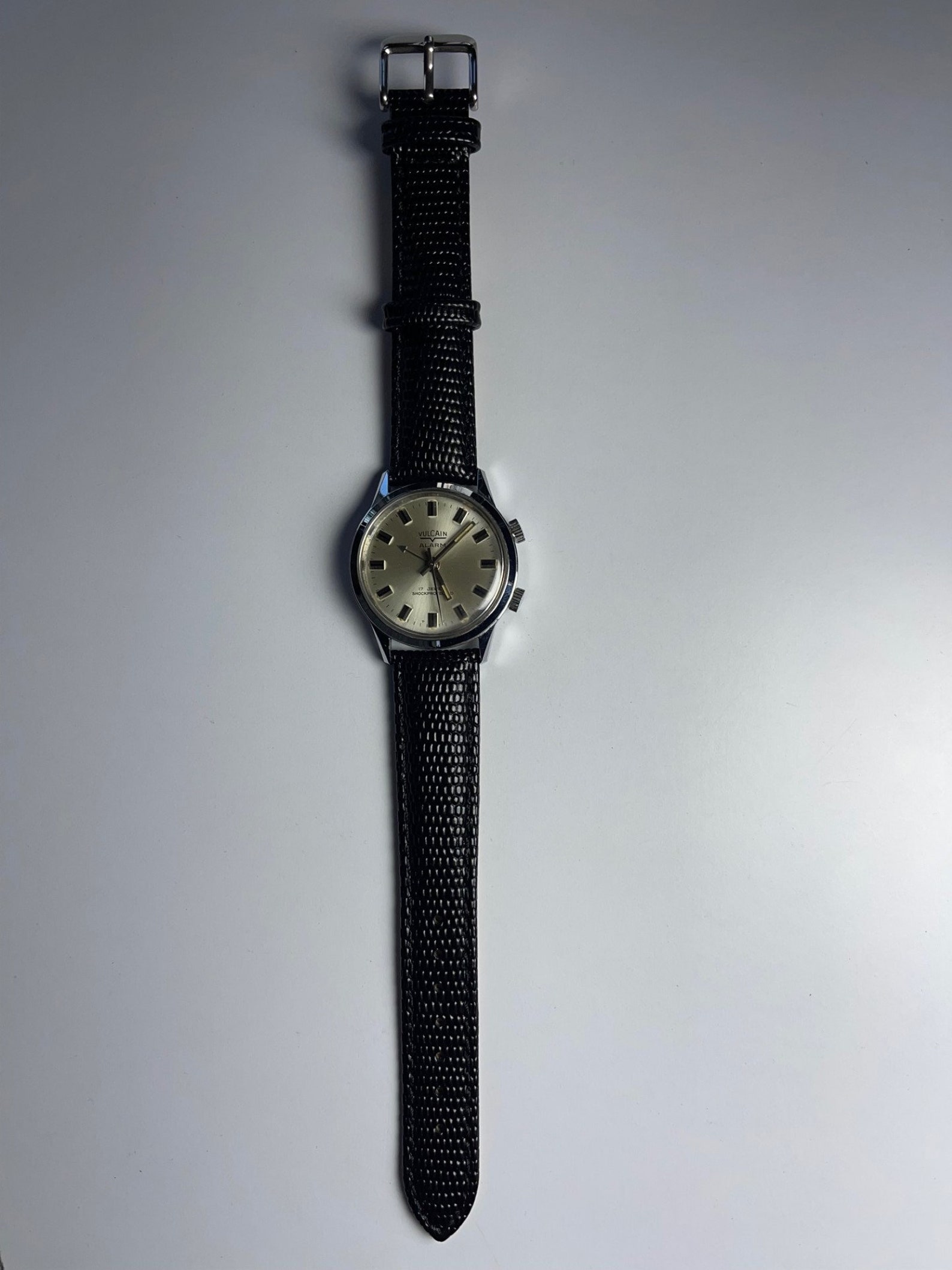 Vulcain Shockprotected Alarm Wrist Watch Stainless Steel Screw Down ...