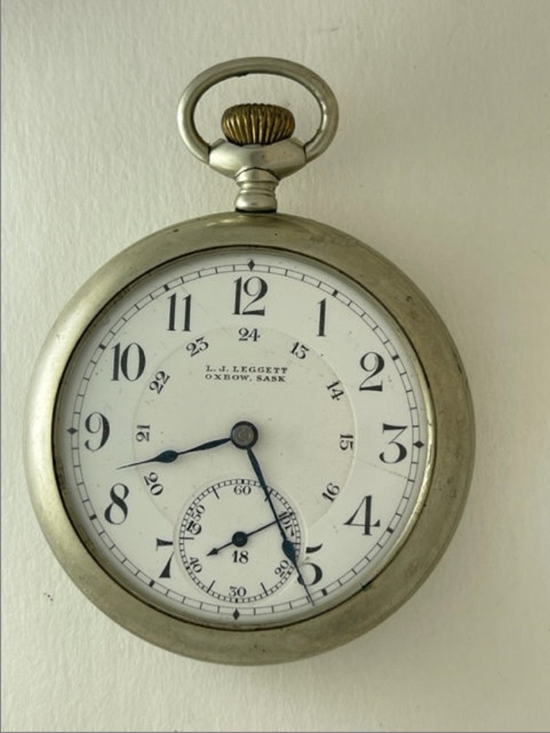 Regina Omega Adjusted 2 Positions Antique L.j.leggett Oxbow Sask ...