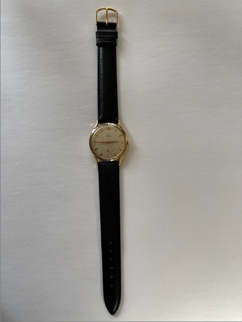 Omega Solid 14K Gold Cal 410 Ref BX 6550 25530 Queens Omega Vintage ...