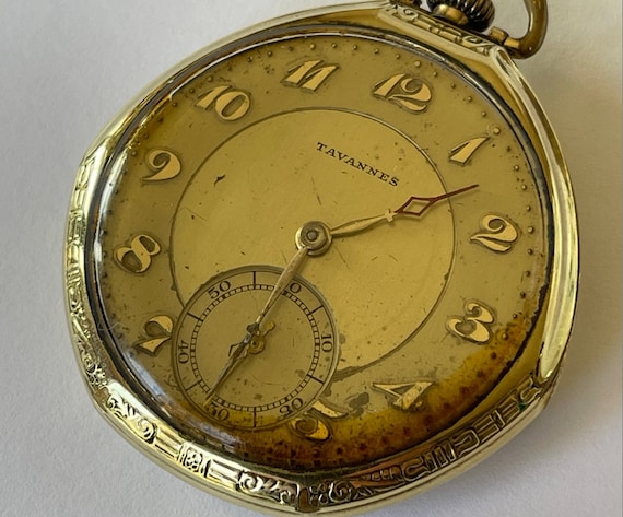 Tavannes Art Deco GF Pocket Watch Chronometer 3 Adjus… - Gem