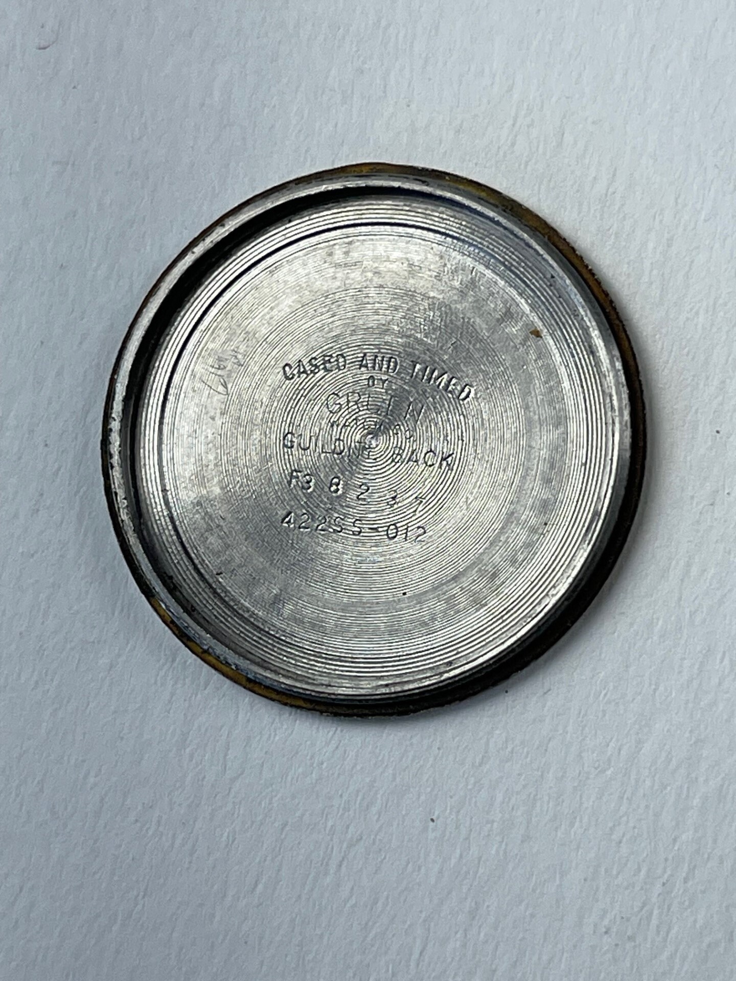 Gruen Precision Gold Capped Dress Classic Screw Down Back Black Dial ...