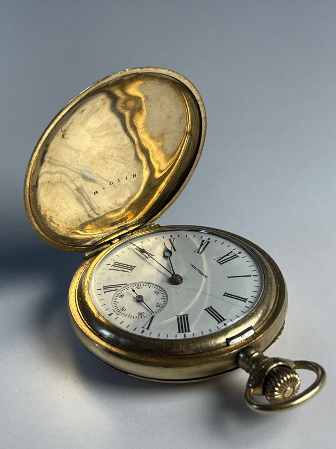 Waltham Gold Capped Hunter Case Savonette Antique Pocket Watch - Etsy