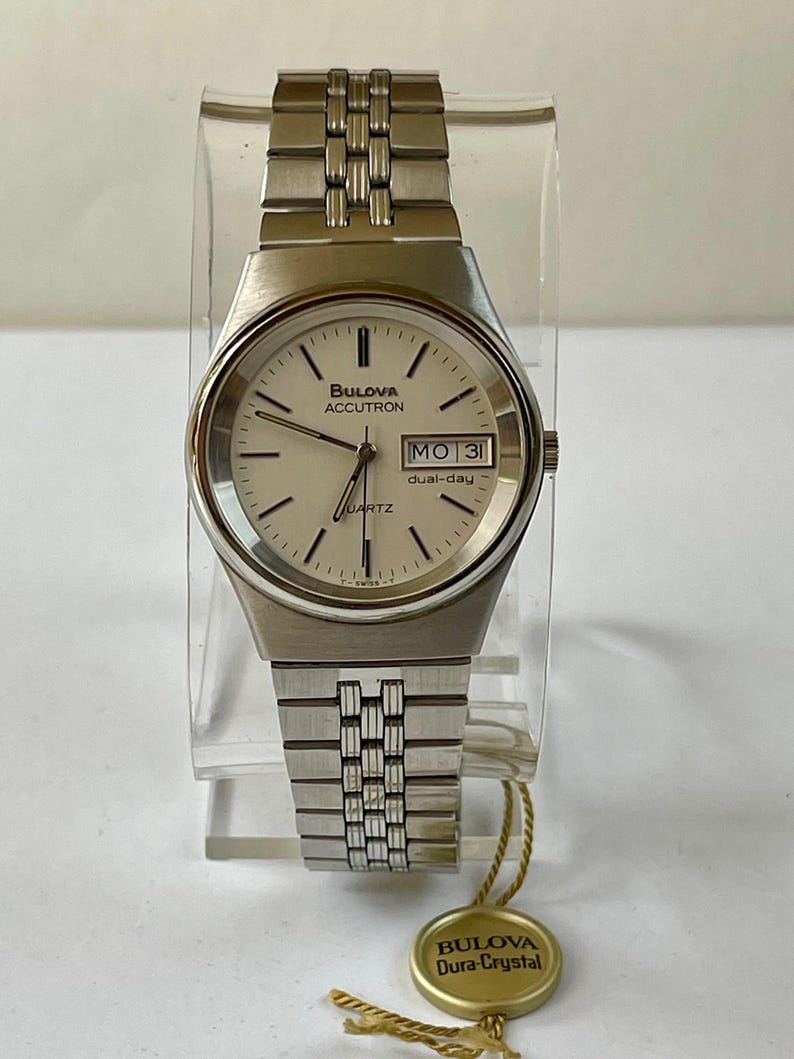 Bulova Accutron Calendar Dual-day Stainless Steel NOS New Old Stock ...