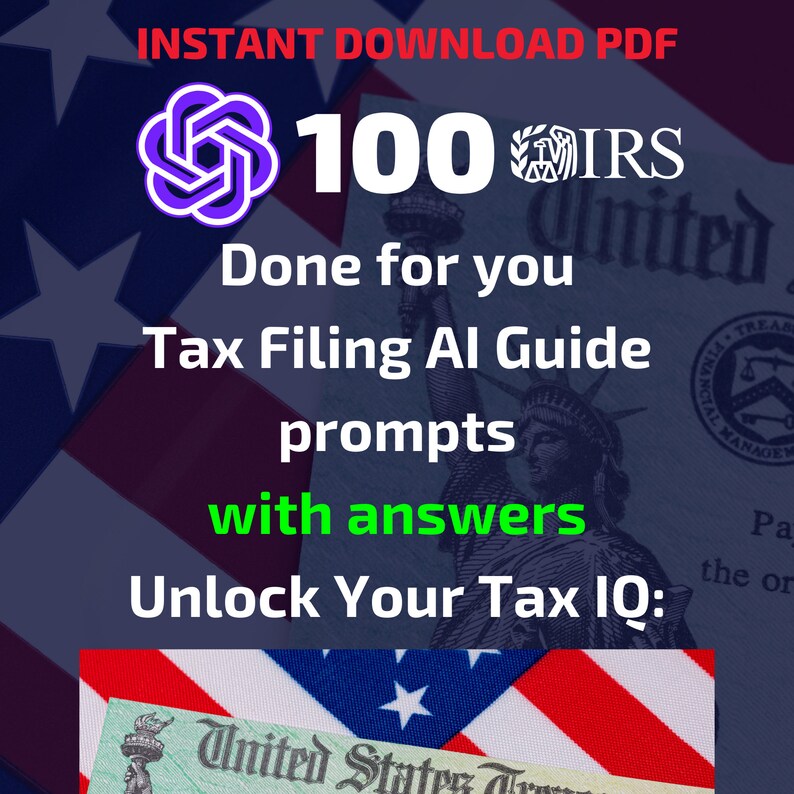 Ultimate Tax Filing Guide Chat GPT AI Tax Filling Prompts Answers ...