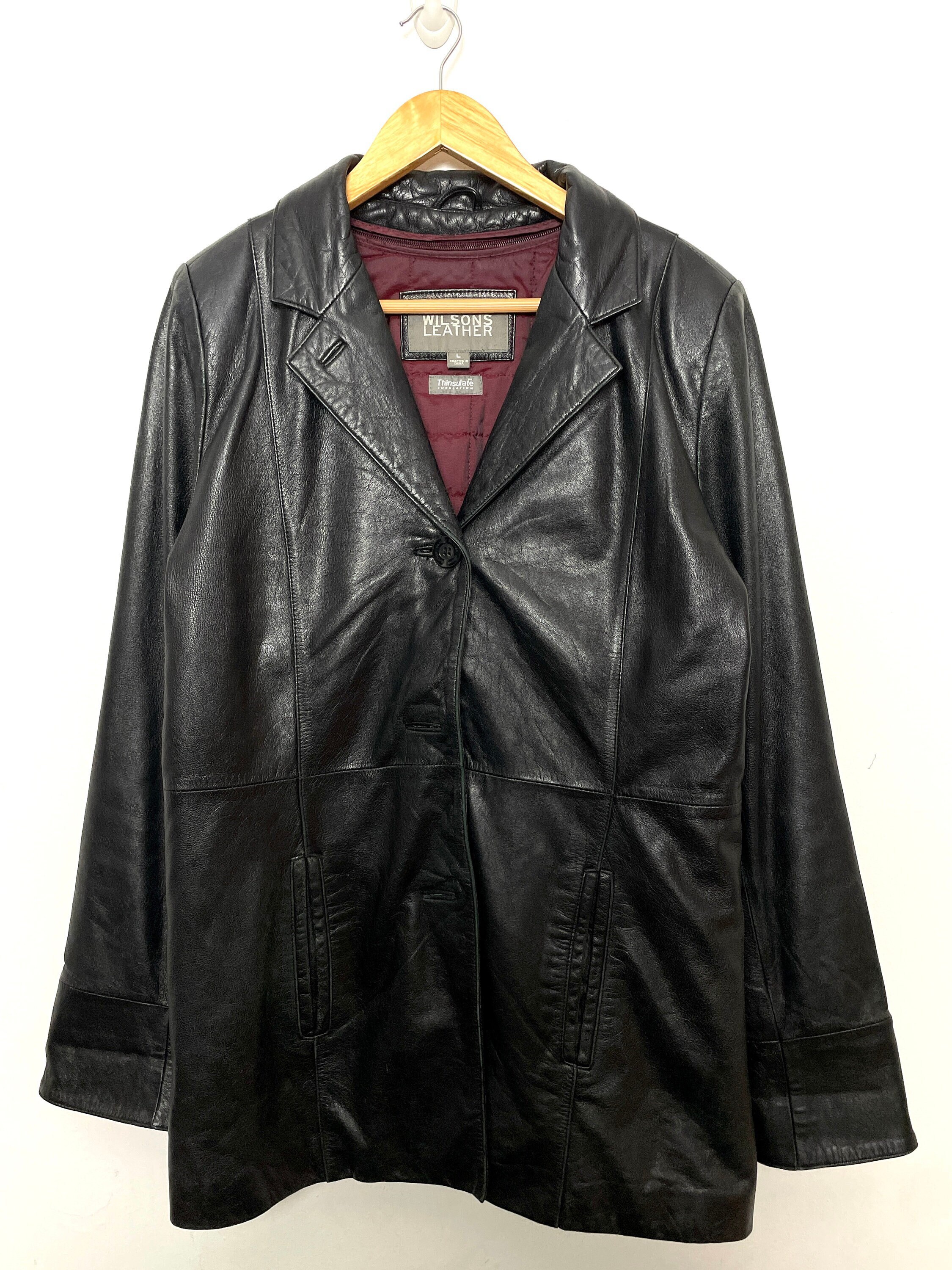 Men Wilson Vintage Leather Jacket - Etsy Men Wilson Vintage Leather Jacket - Etsy