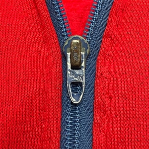 Vintage 1970s Talon Zipper Zip up Ringer Hoodie Sweatshirt (size Adult ...