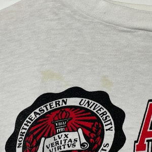 Vintage 1980s Champion Made in USA Northeastern University Boston ...