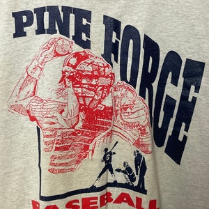 Vintage 1990s Pine Forge Baseball Catcher Batter Graphic Cutoff Tank ...