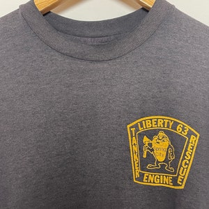 Vintage 1980s Taz Looney Tunes Firefighter Spring City Tanker Engine ...