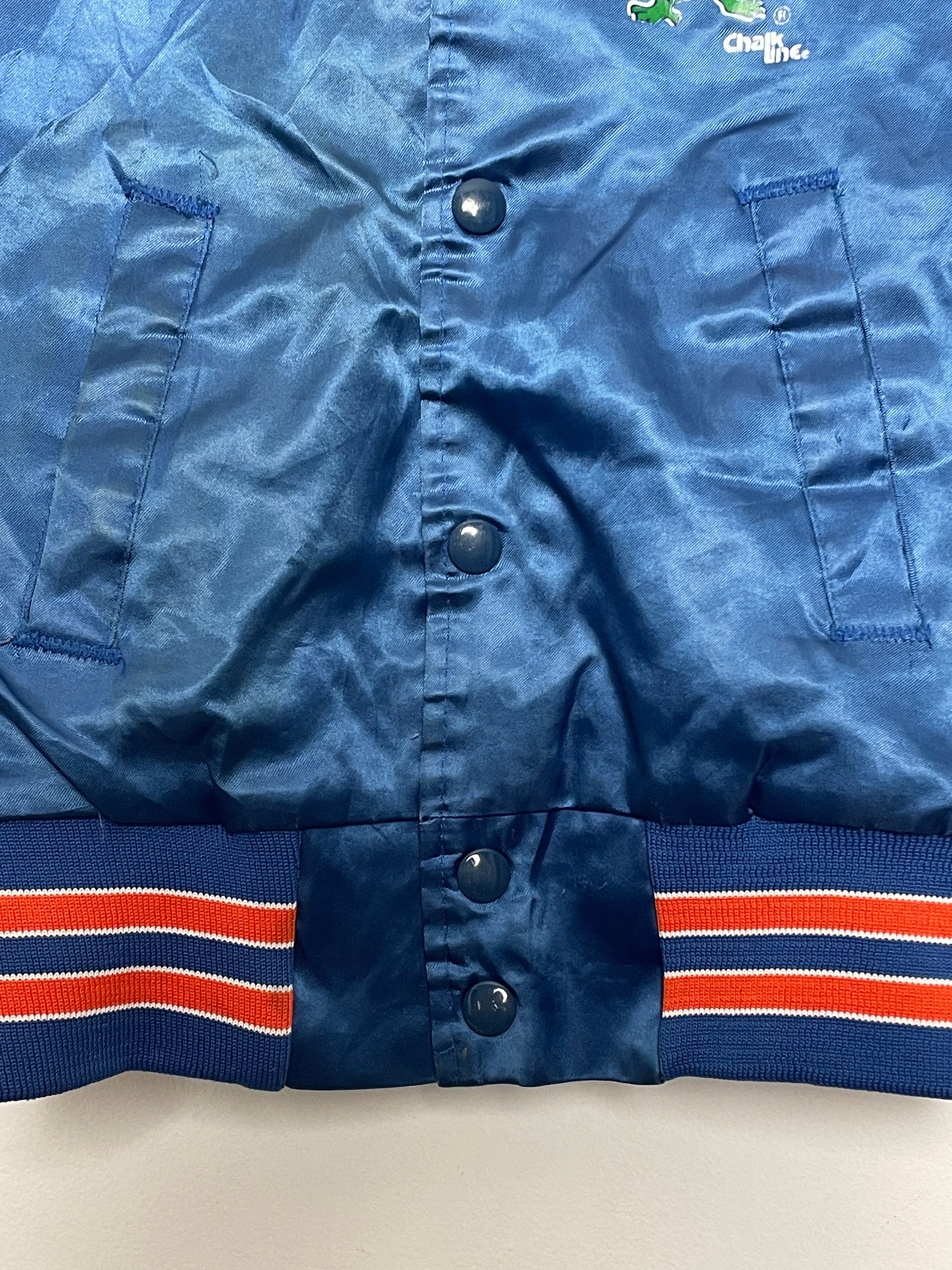 Vintage 1980s Chalk Line Florida Gators Kids Ringer Satin College ...