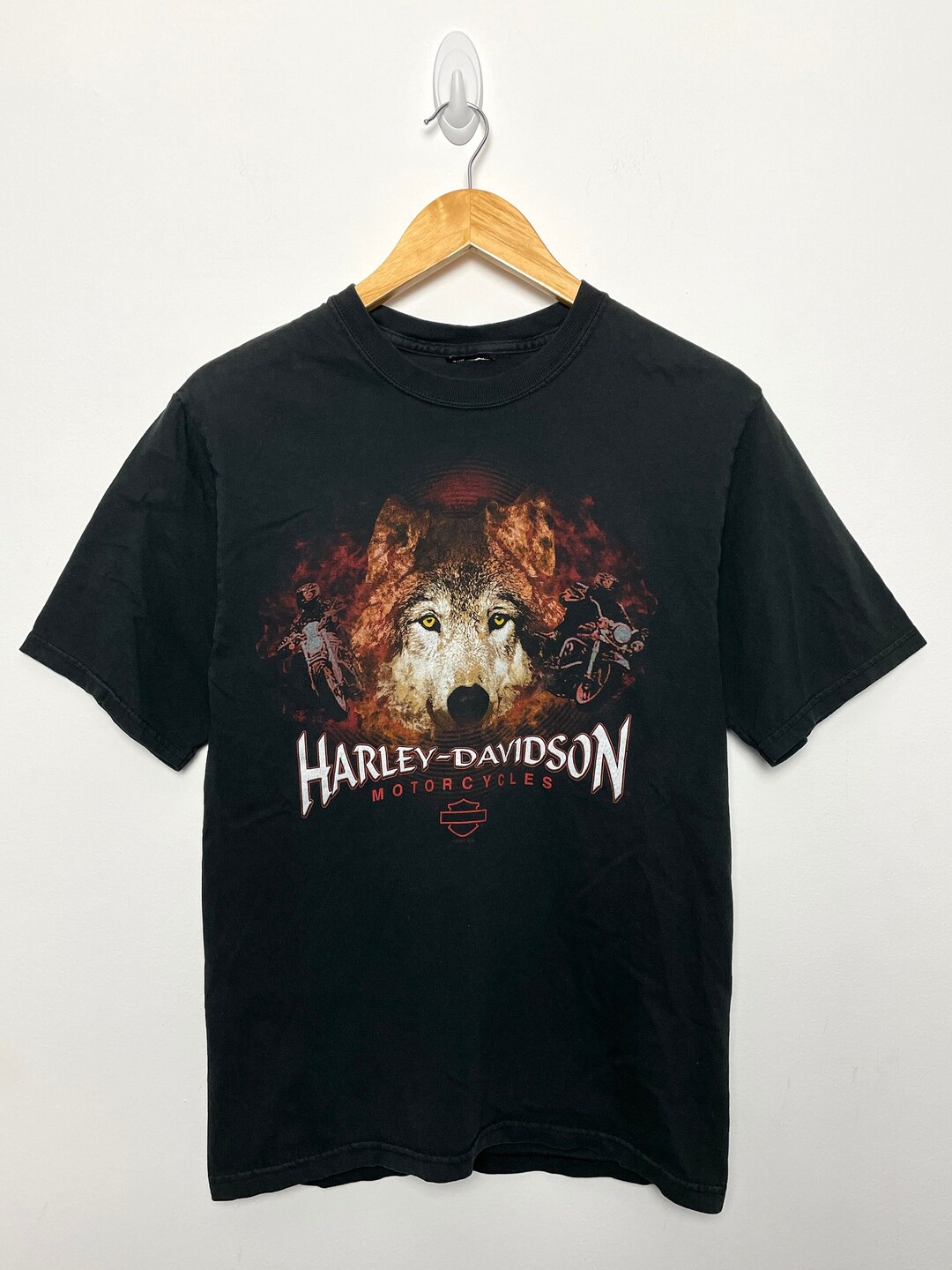 Vintage 2002 Harley Davidson Wolf Graphic Harrisburg Pennsylvania ...