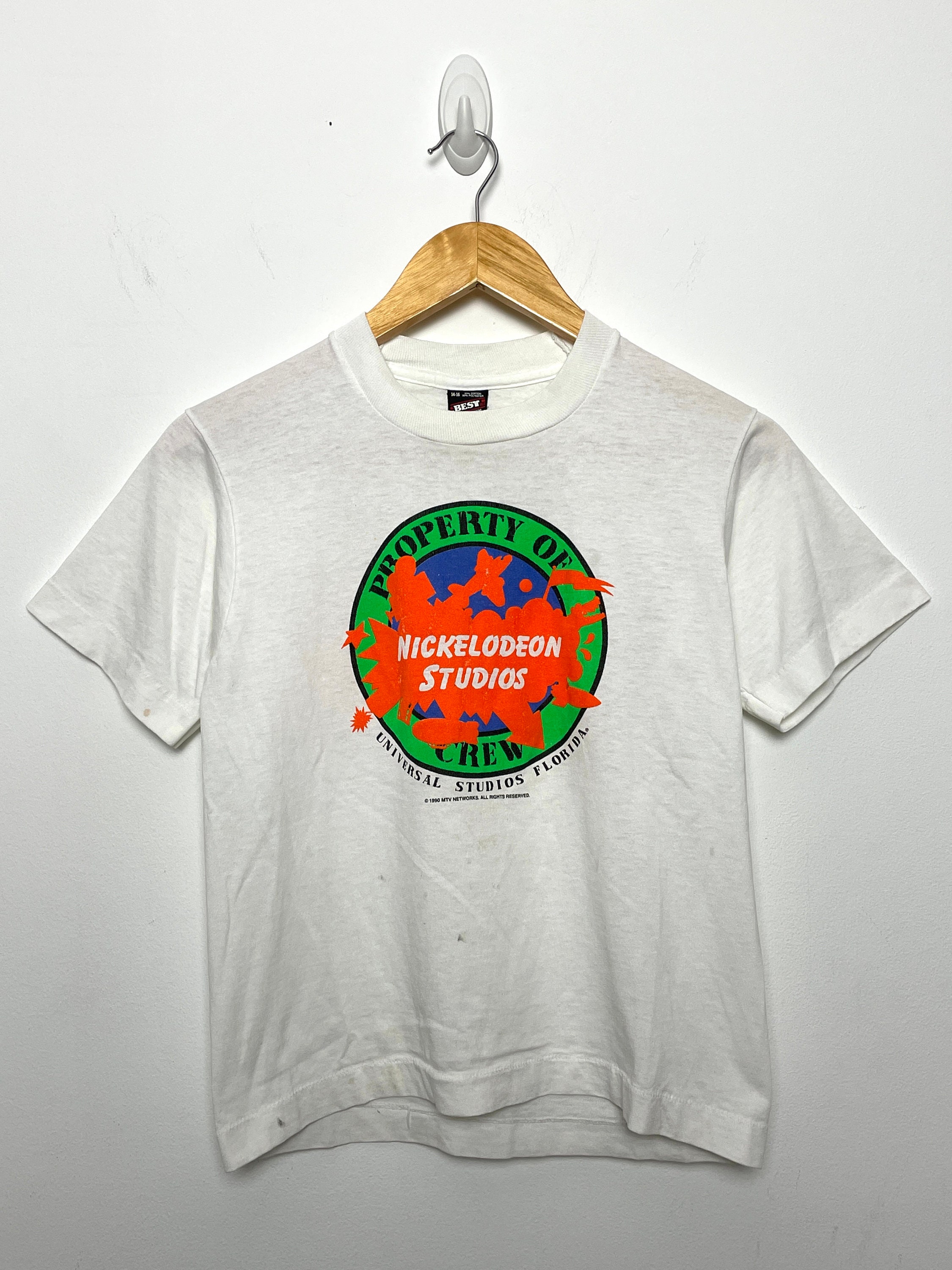 Vintage 1990 Nickelodeon Studios Crew Universal Florida Spell Out ...