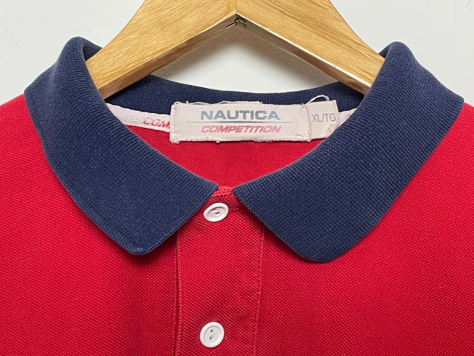 Vintage 1990s Nautica Competition Spell Out Logo Sailing Polo Shirt ...