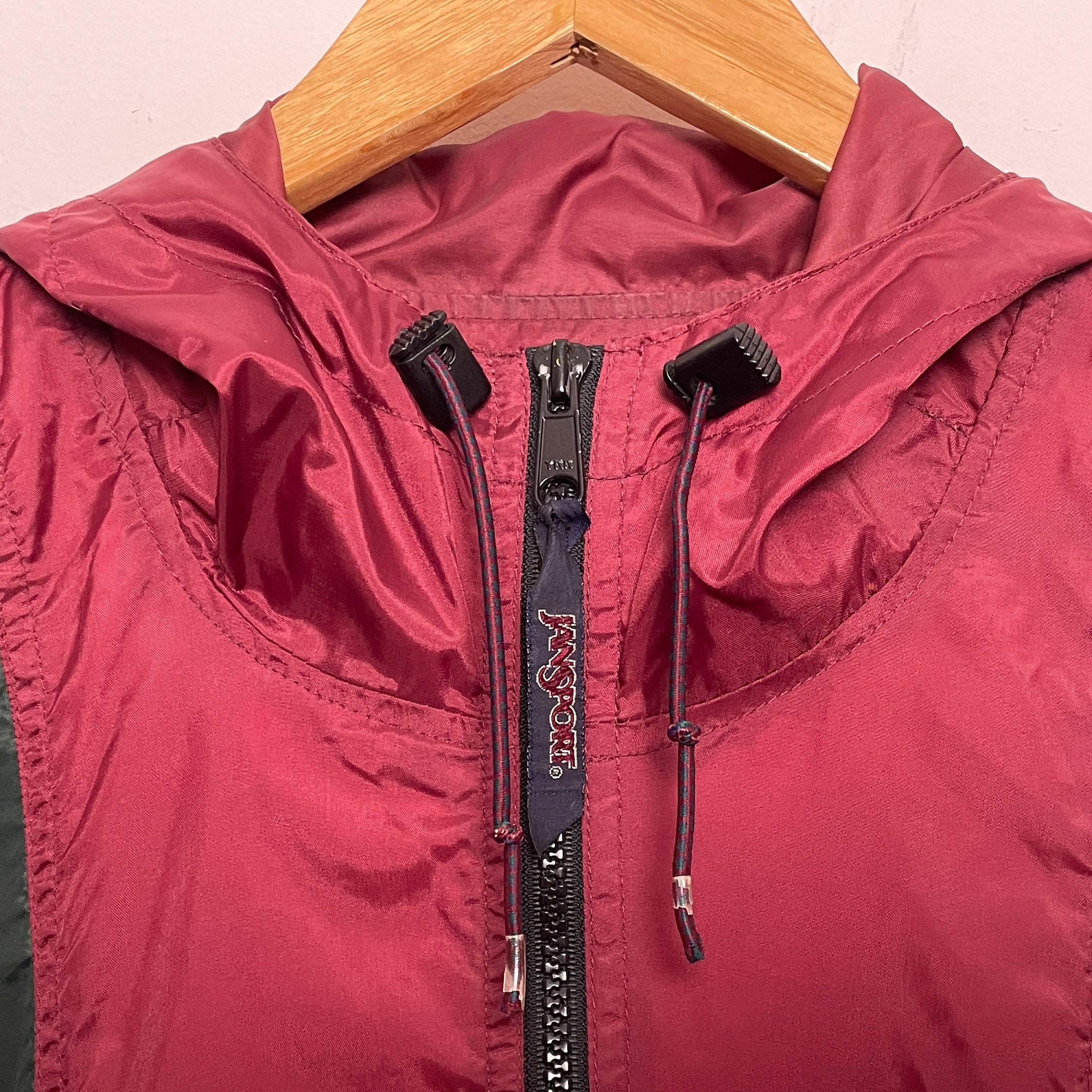 Vintage 1990s Jansport Color Blocked Half Zip Packable Anorak Parka ...