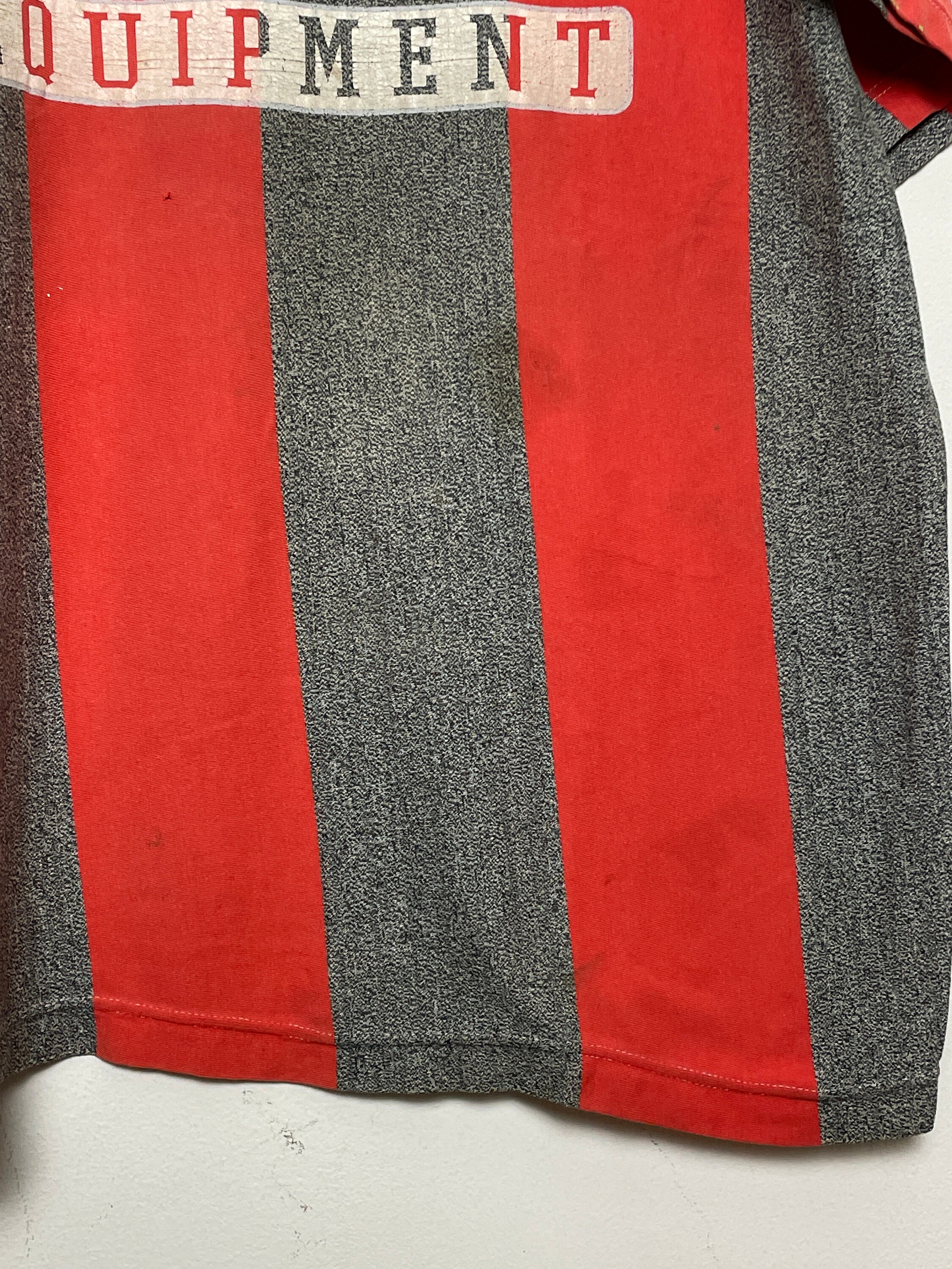 Vintage 1990s Bum Equipment Vertical Striped Spell Out Logo Graphic ...