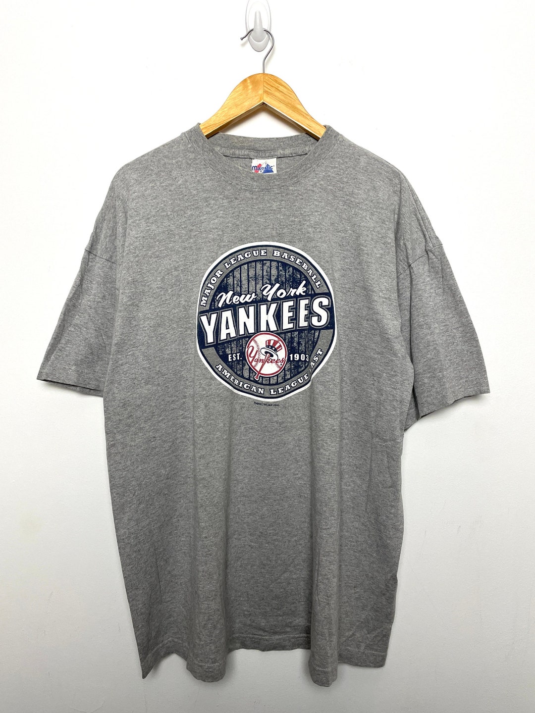 Vintage 2001 New York Yankees MLB Baseball Graphic Tee Shirt (size ...