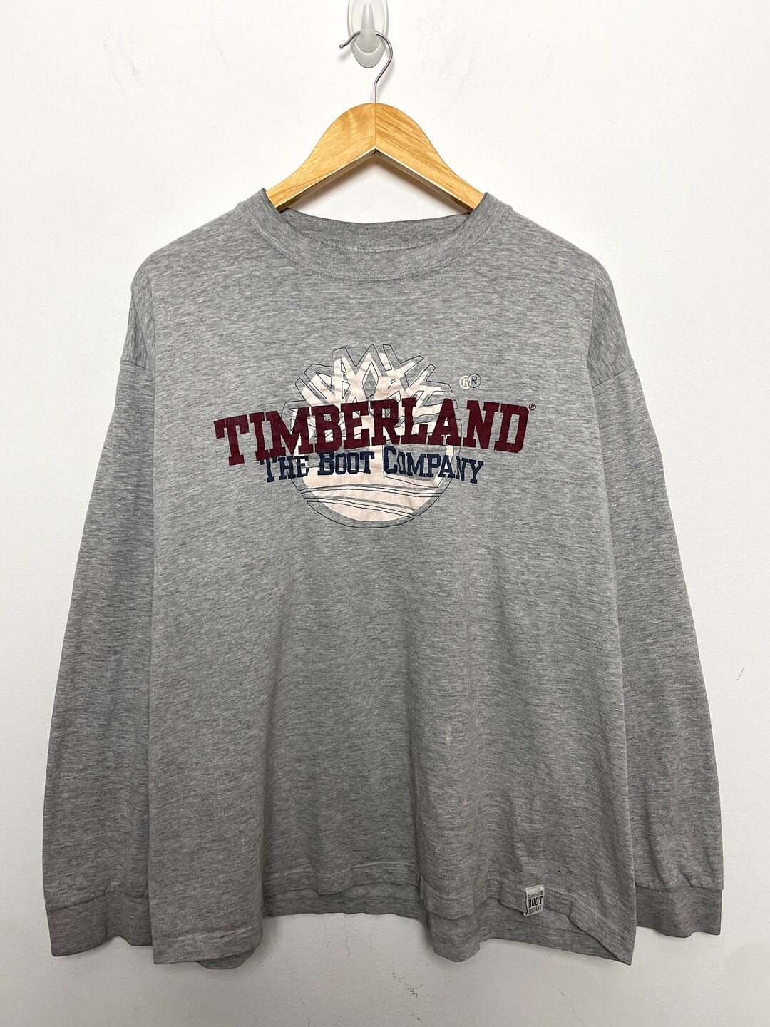 Vintage 1990s Timberland Boot Company Made in USA Spell Out Logo ...