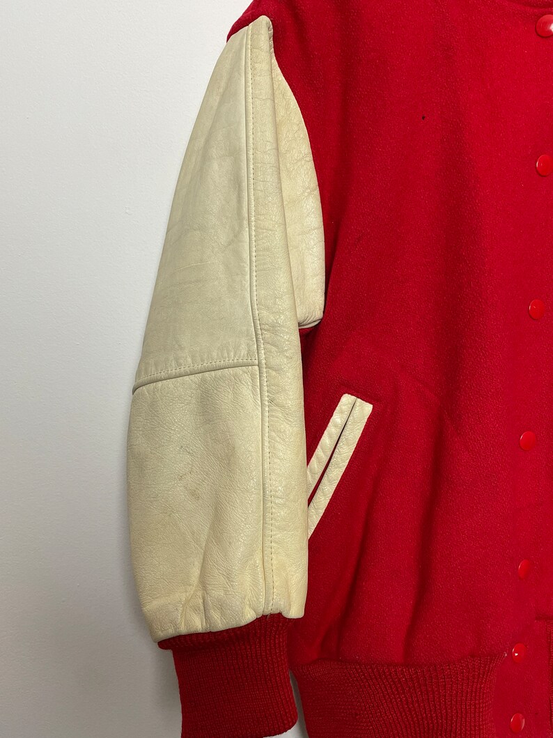 Vintage 1966 Letterman Leather Varsity Jacket (fits Adult XS) - Etsy
