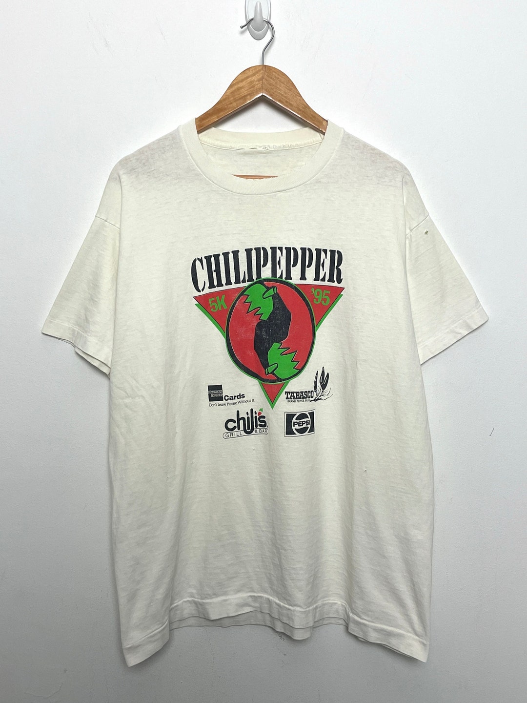 Vintage 1995 Chili Pepper 5K Running Race Tabasco Pepsi American ...