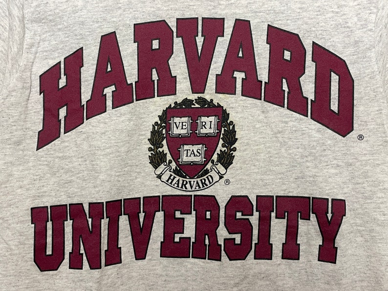 Vintage 1990s Harvard University Crimson Ivy League Spell Out Graphic ...