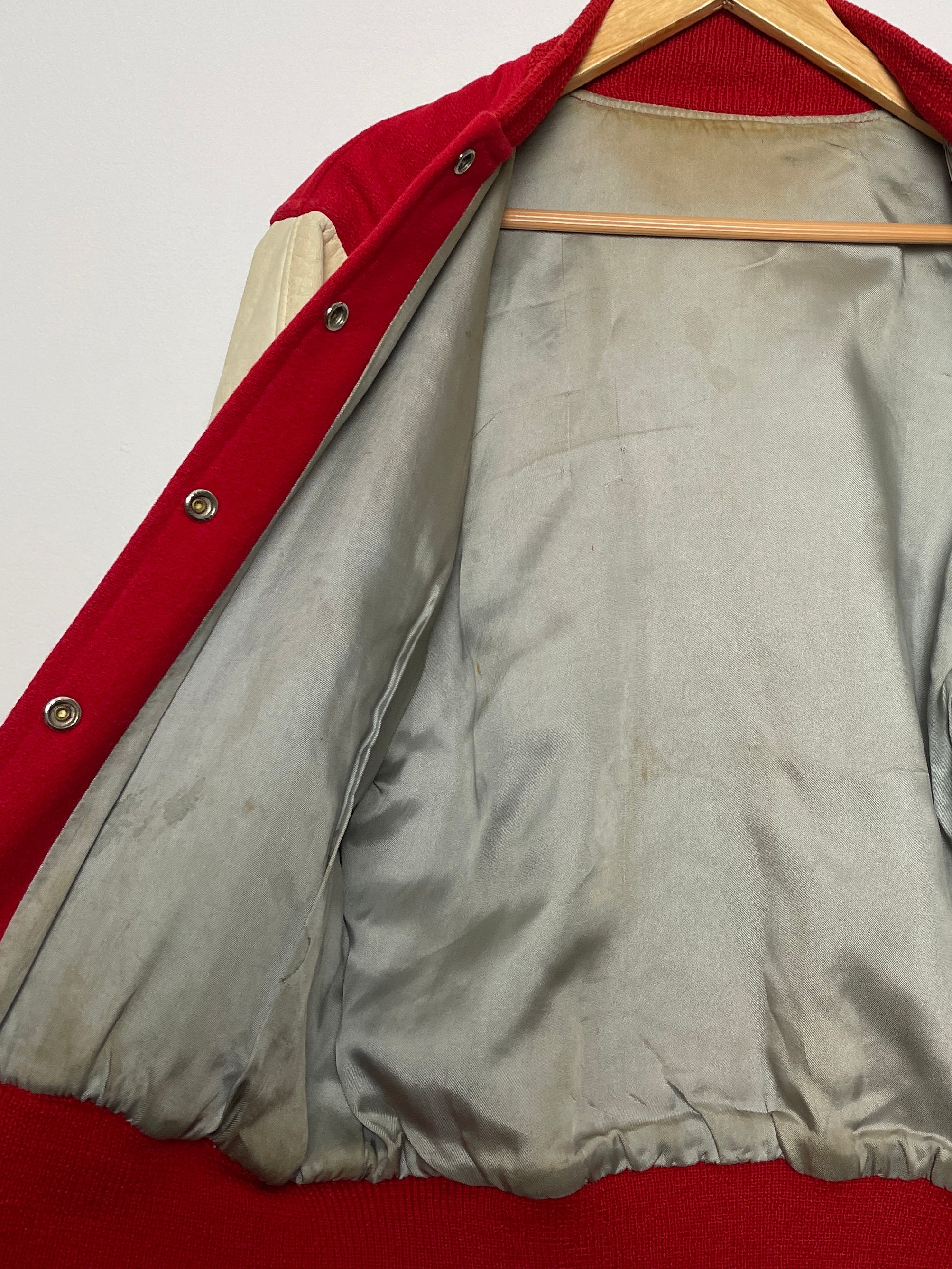 Vintage 1966 Letterman Leather Varsity Jacket (fits Adult XS) - Etsy