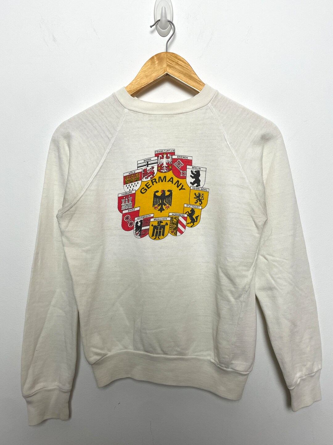 Vintage 1980s Germany Munich Berlin Hamburg Frankfurt Flag Logo City ...