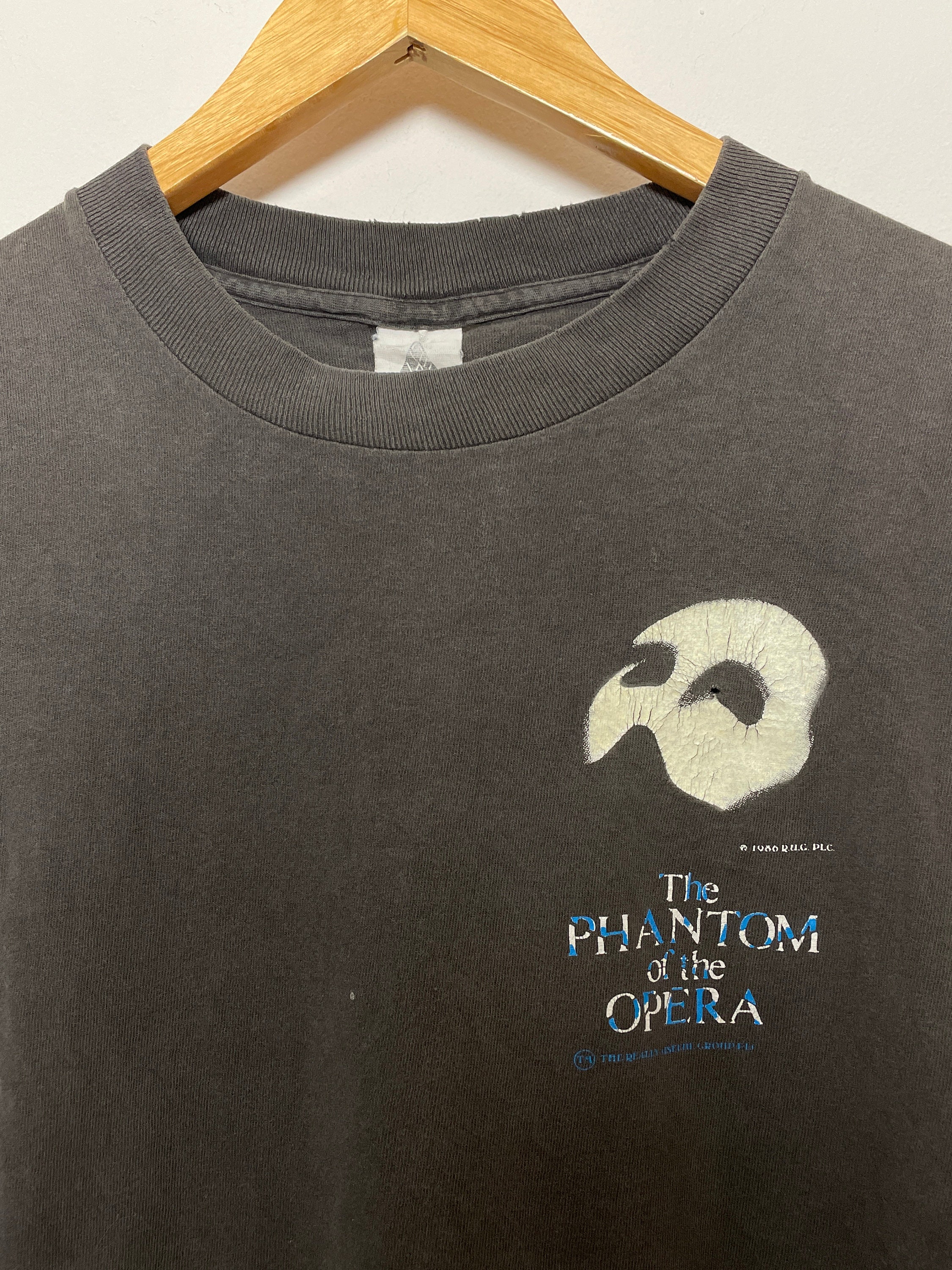 Vintage 1980s Phantom of the Opera Broadway Musical Mask Graphic Faded ...
