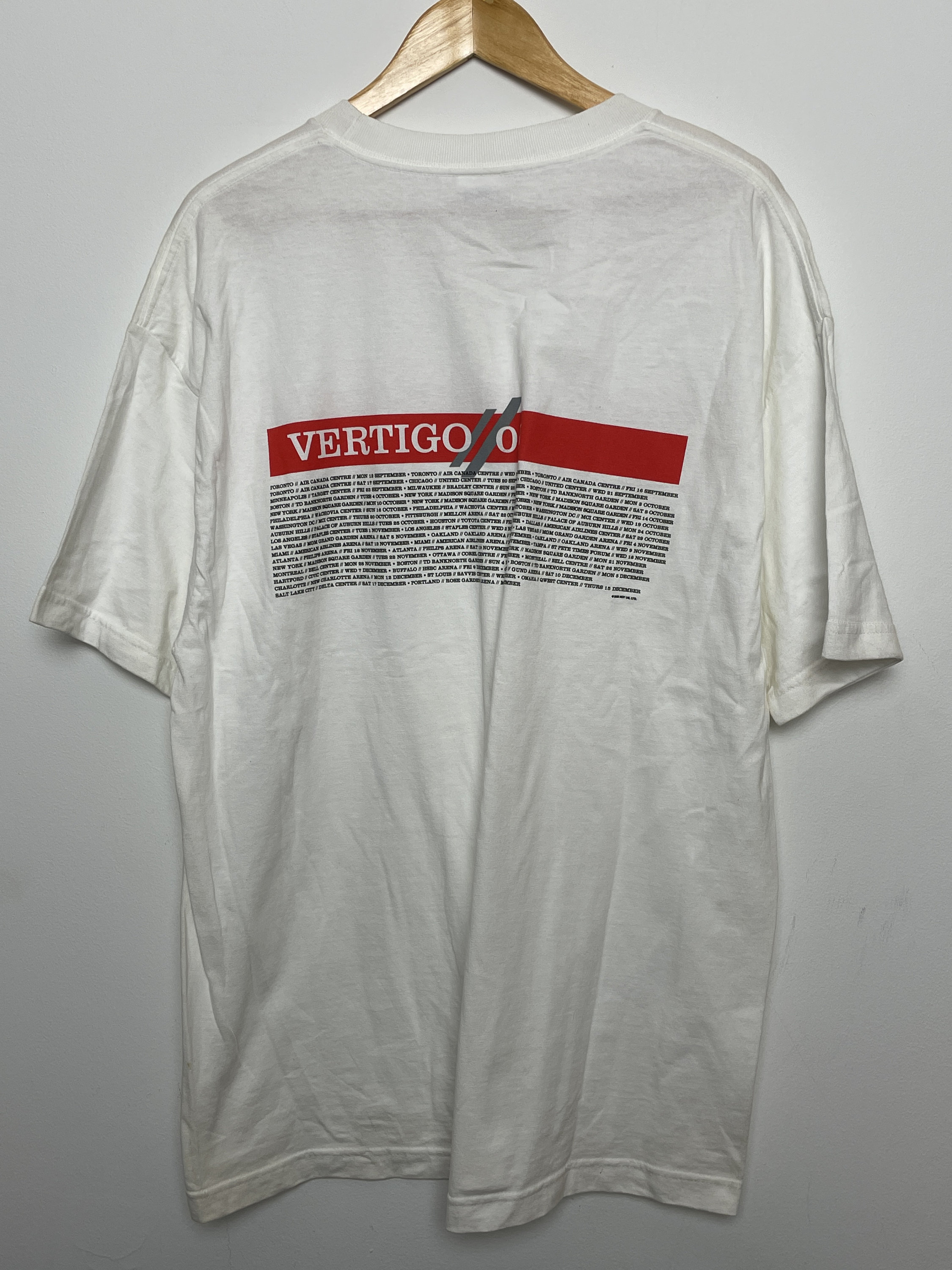 2000s U2 Bono International Tour Graphic Rock Band Tee Shirt (size ...
