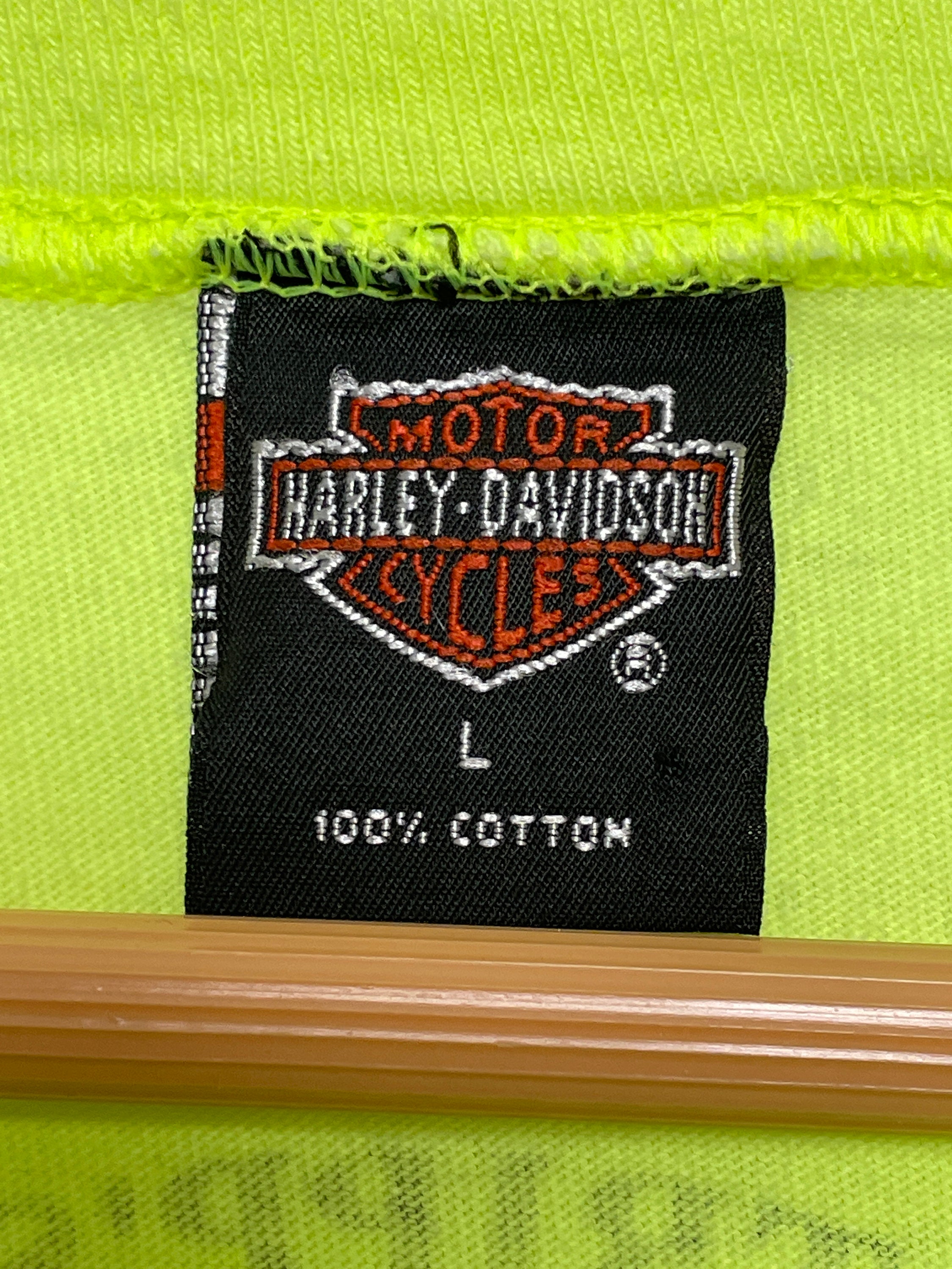 2001 Y2K Harley Davidson Motorcycles Amarillo Texas Graphic Women's Tee ...