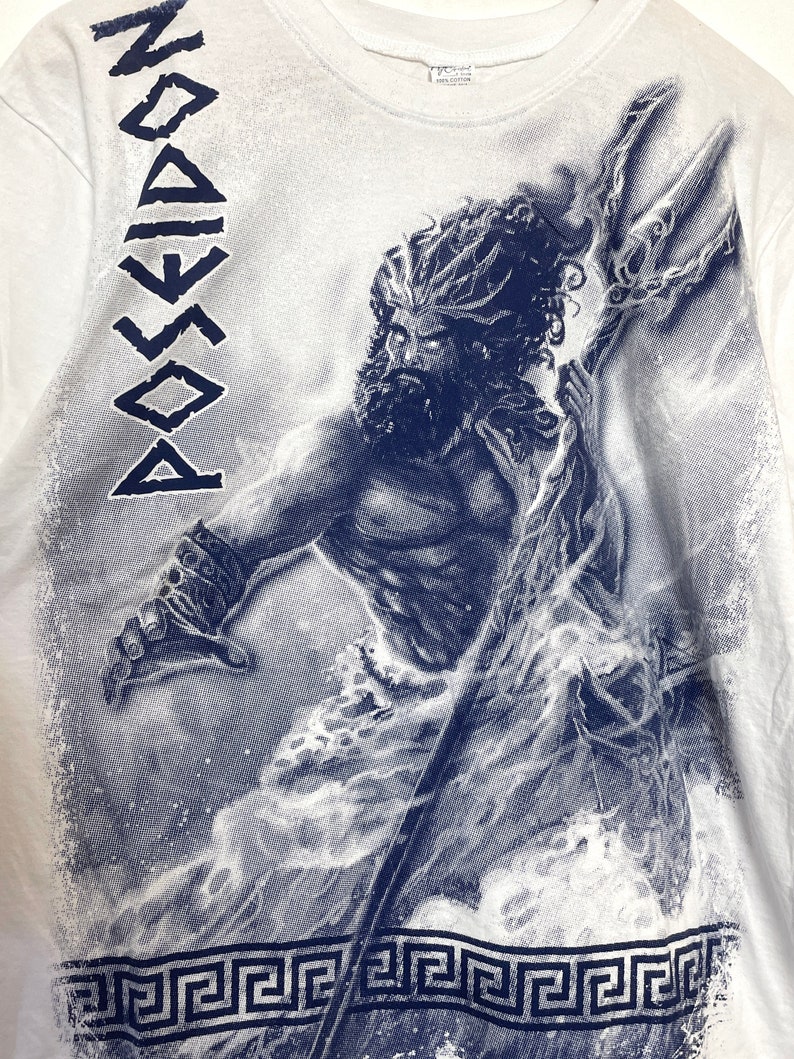 Vintage Poseidon God Ancient Greek Mythology Made in Greece Spell Out ...
