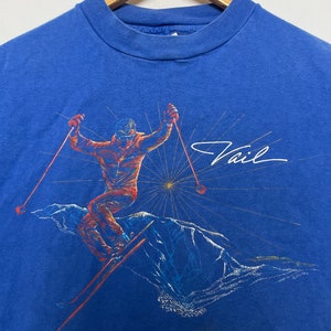 Vintage 1988 Vail Colorado Ski Resort Graphic Tee Shirt (fits Adult ...