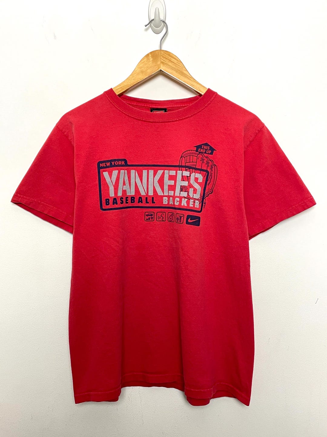 Vintage 1990s Nike Mini Swoosh New York Yankees “baseball Backer” MLB ...