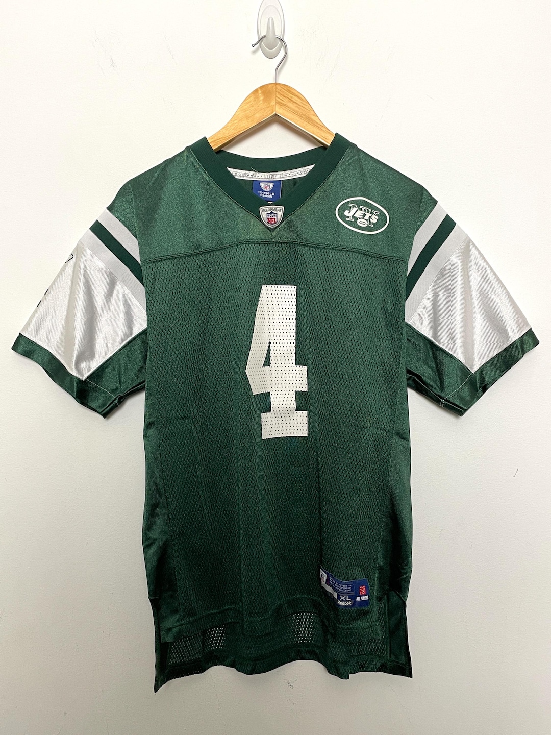 Vintage 2000s Reebok New York Jets NFL Football Brett Favre Quarterback ...