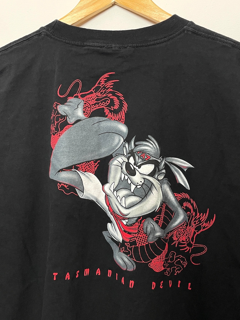 Vintage 1990s Looney Tunes Taz tasmanian Devils Bruce Lee the Dragon ...