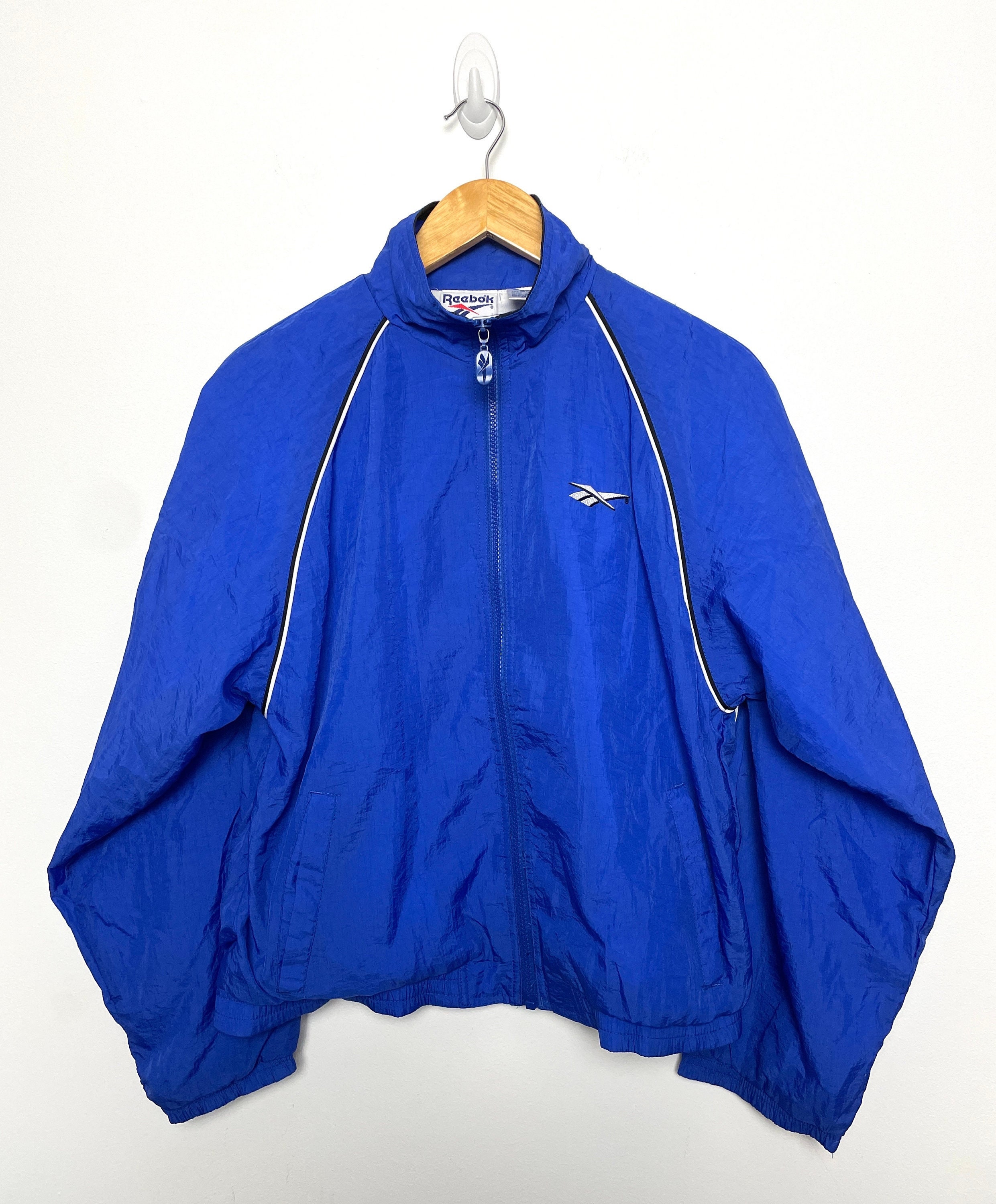 Vintage 1990s Reebok Delta Logo Windbreaker Jacket size Adult - Etsy