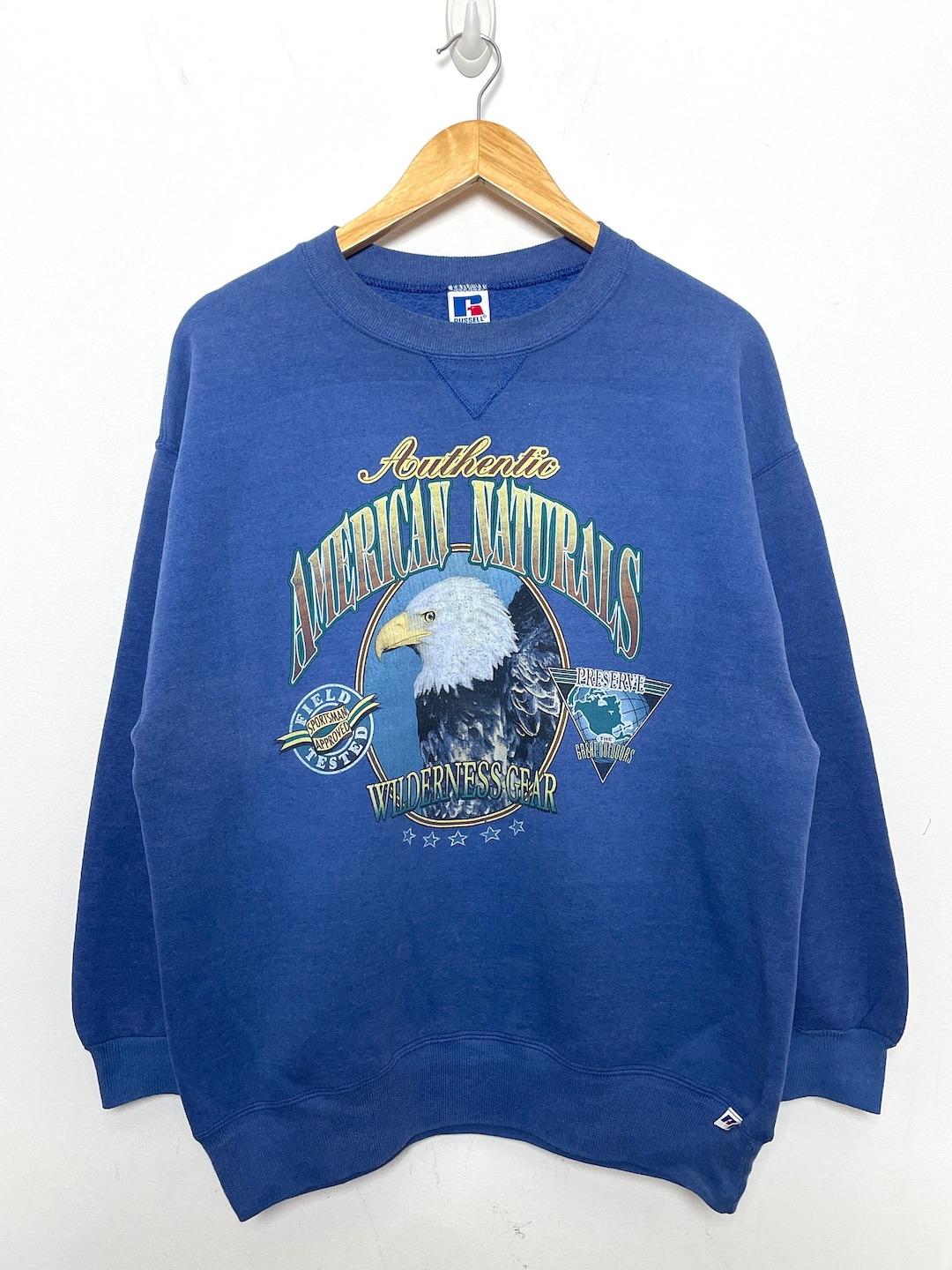 Vintage 1990s Russell Authentic American Naturals Wilderness Gear Spell ...
