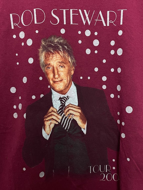 Early 2000s Rod Stewart On Tour Graphic Rock n Roll C… - Gem