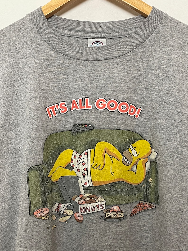 Vintage 1990s the Simpsons Homer Simpson "its All Good!" Couch Potato ...