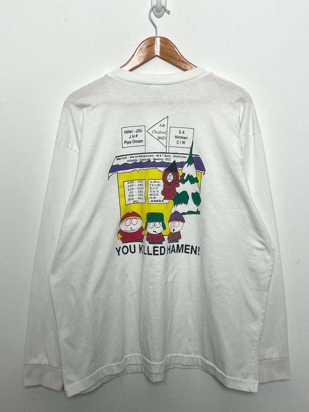 Vintage 1998 Binghamton Purim Carnival Funny South Park Graphic Long ...