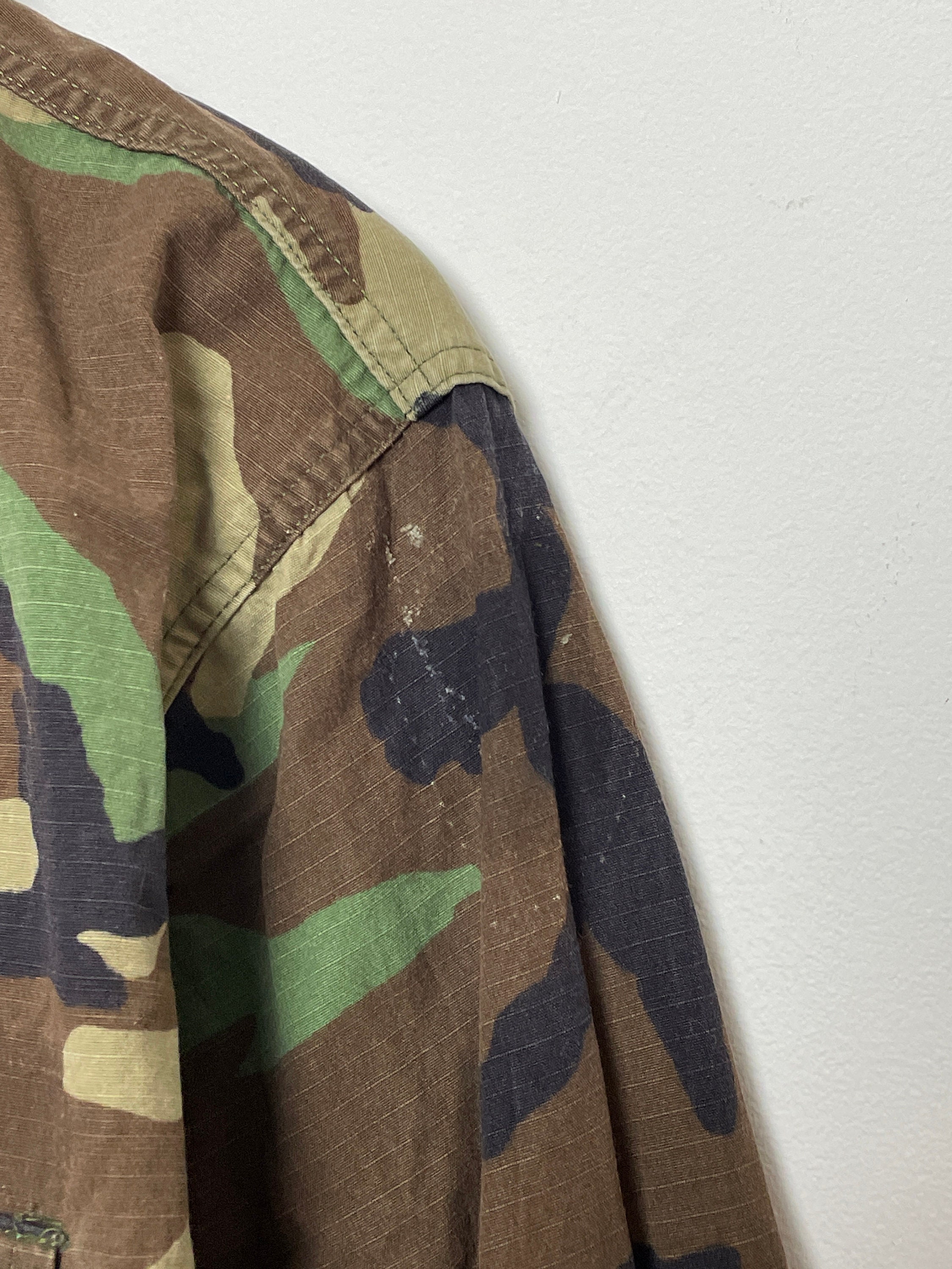 Vintage 1990s Military Army Camouflage Button up Long Sleeve - Etsy
