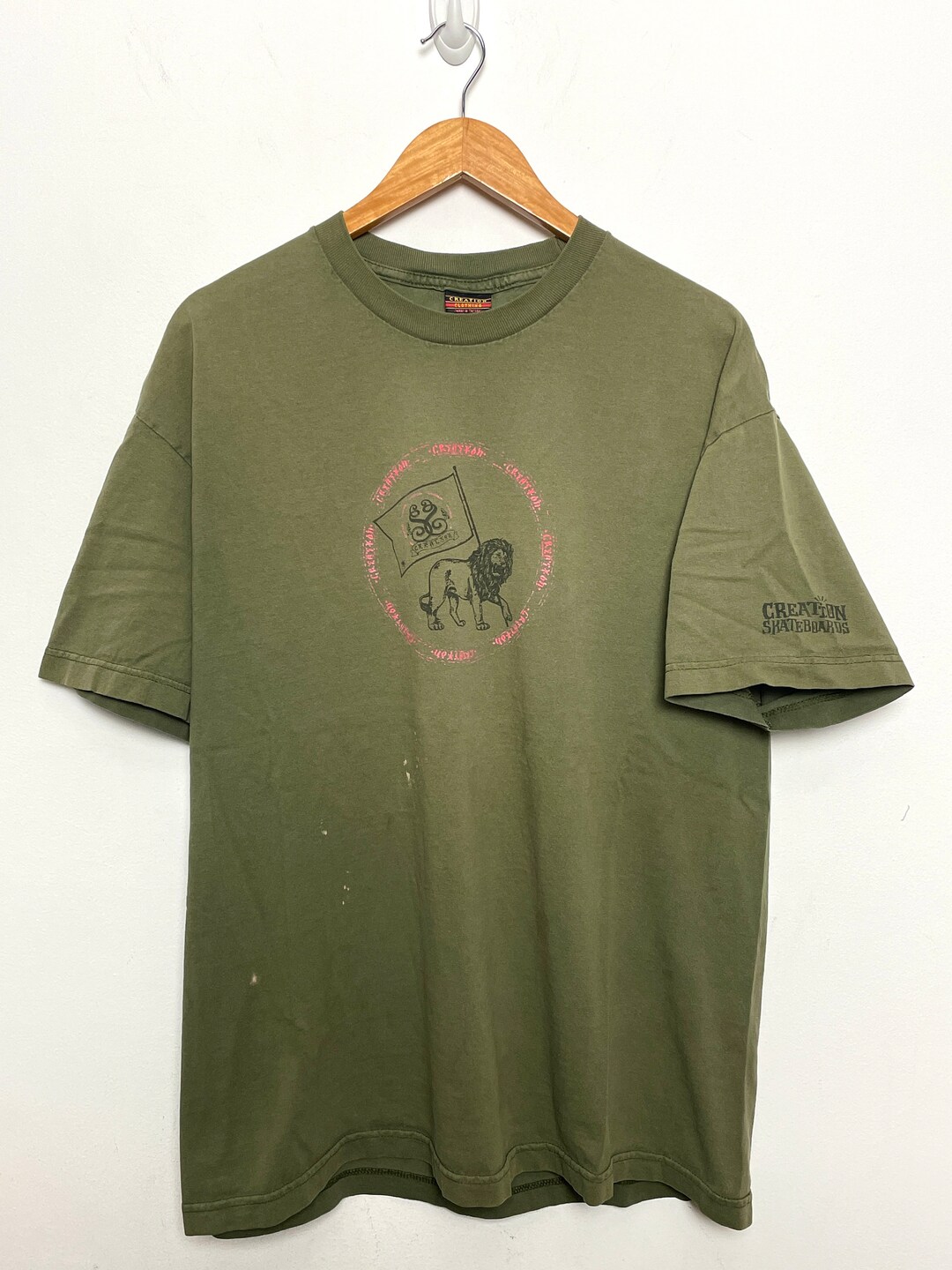 Vintage 1990s Creation Skateboards Made in USA Rasta Lion Reggae Music ...