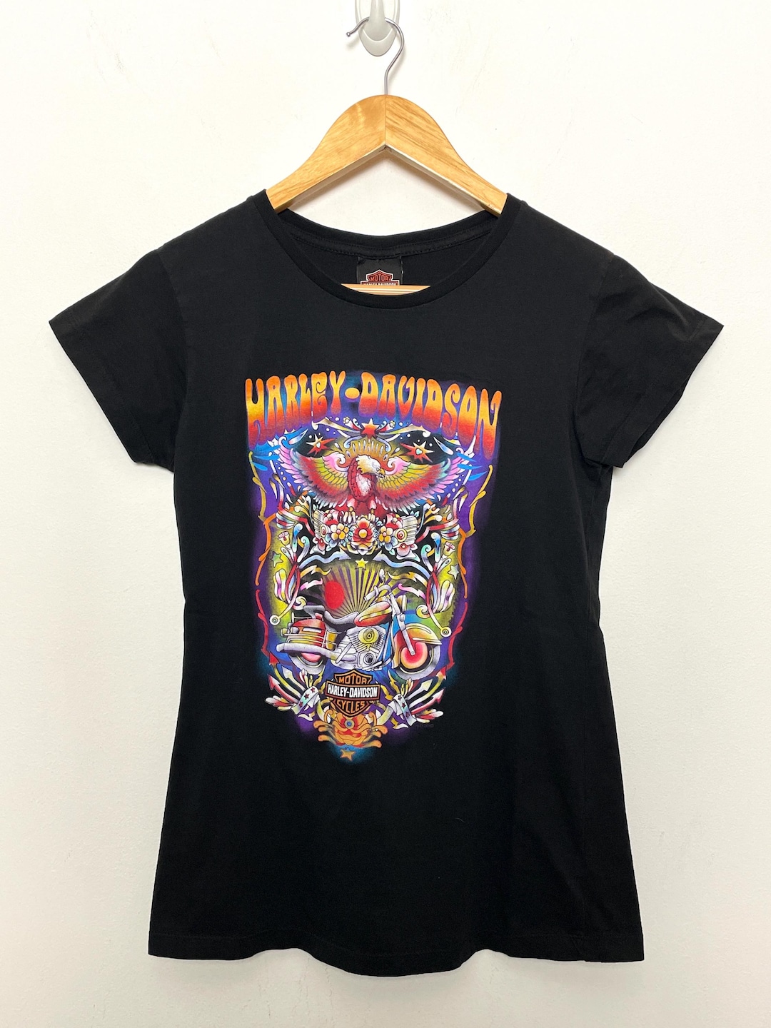 Vintage Y2K Harley Davidson Motorcycles Women’s 1960s Style Hippie ...