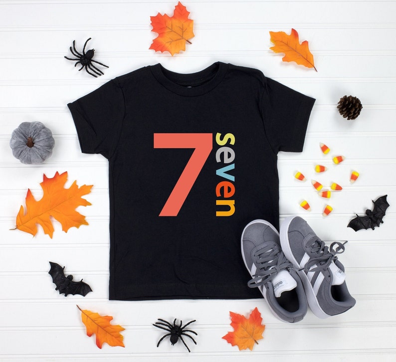 7th Birthday Shirt, 7th Birthday Outfit, Seven Birthday Shirt, 7th ...
