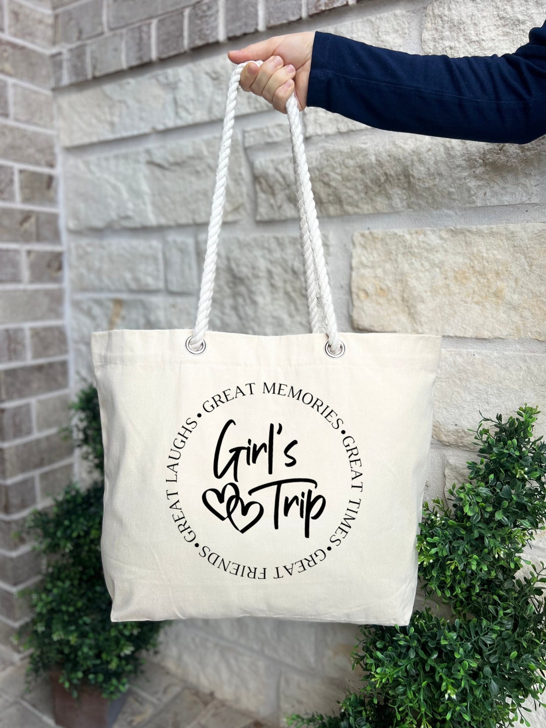 Girls Trip Tote Bag, Girls Weekend Tote, Besties Matching Bags, Road ...