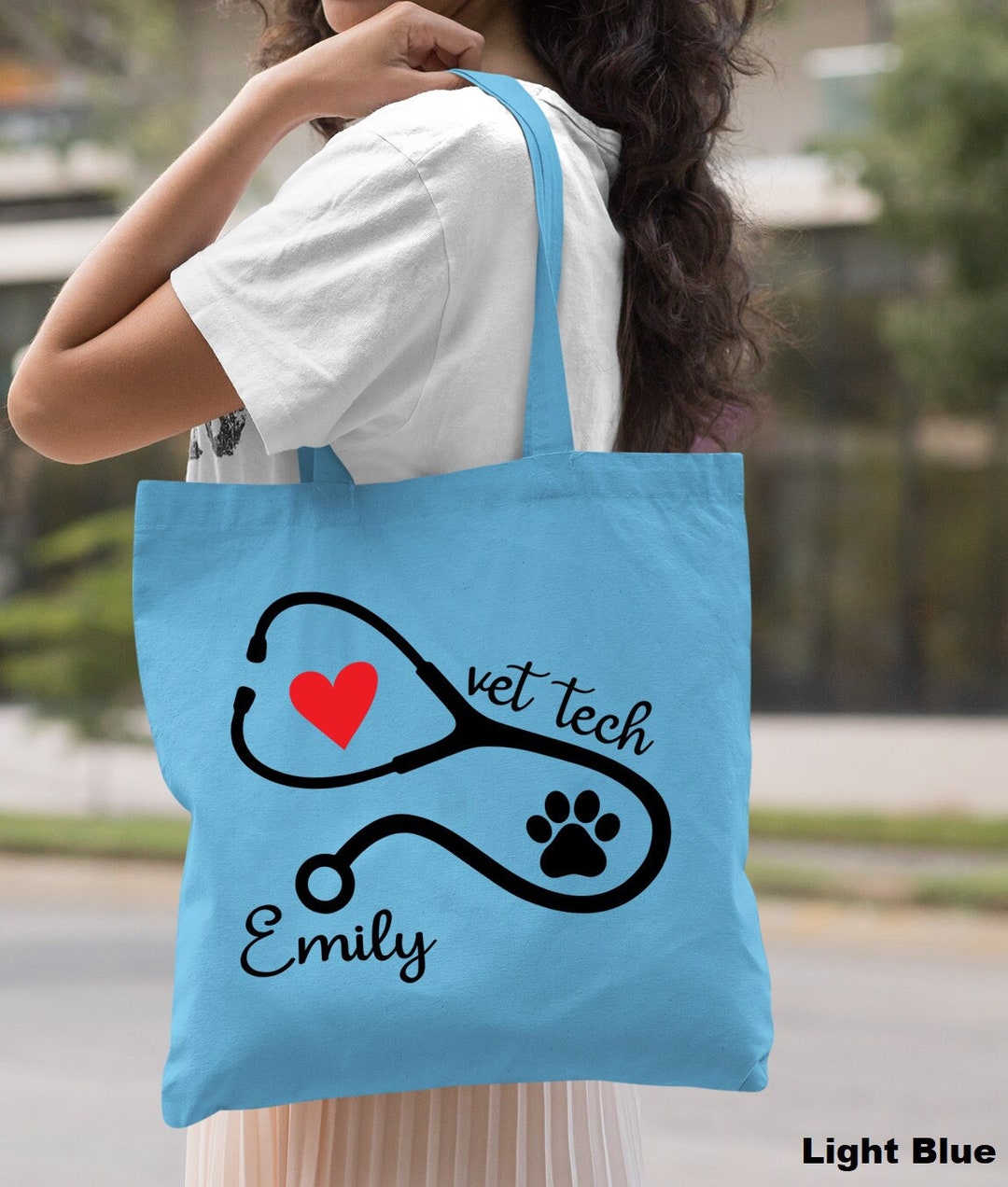 Custom Veterinarian Gift, Vet Tech Tote Bag, Vet Tech Gift, Vet Bag ...