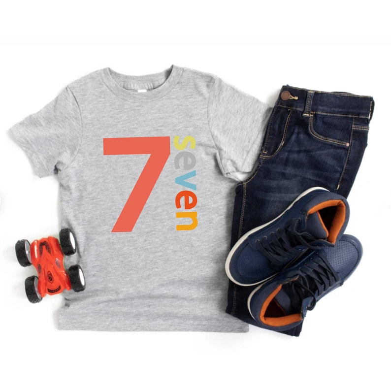 7th Birthday Shirt 7th Birthday Outfit Seven Birthday Shirt - Etsy