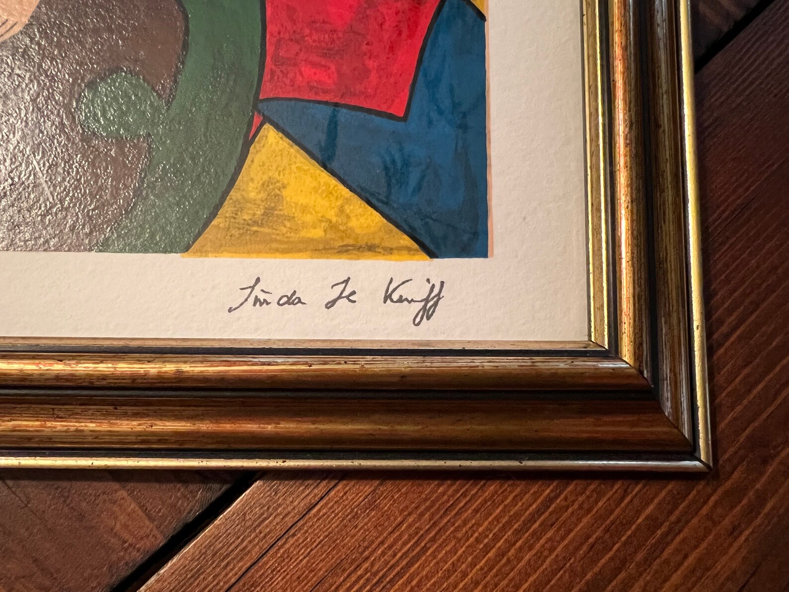 Linda Le Kinff Signed Serigraph Print Colorful Quartet of Musicians ...