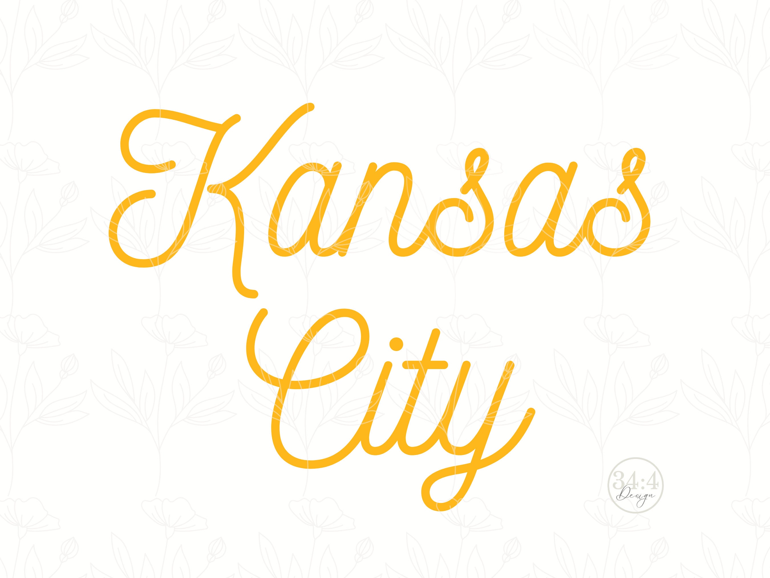 Script Kansas City SVG Cursive Kansas City Kansas City SVG - Etsy