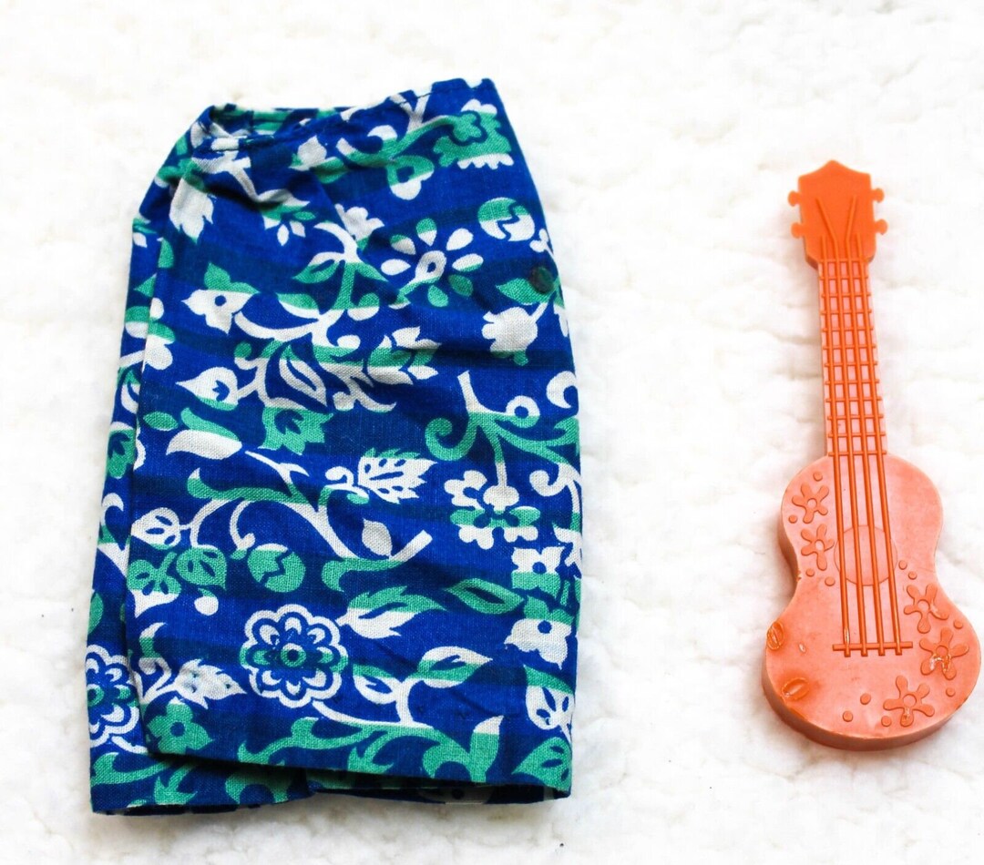 Vintage Barbie Ken 1404 Ken in Hawaii Blue Floral Sarong & Guitar 1964 ...